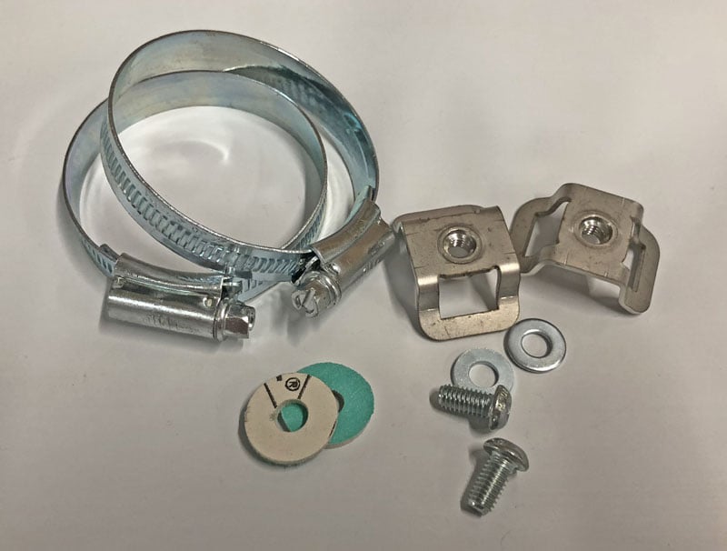 Universal Exhaust Guard / Pipe Guard - Bomb Guard fitting Kit